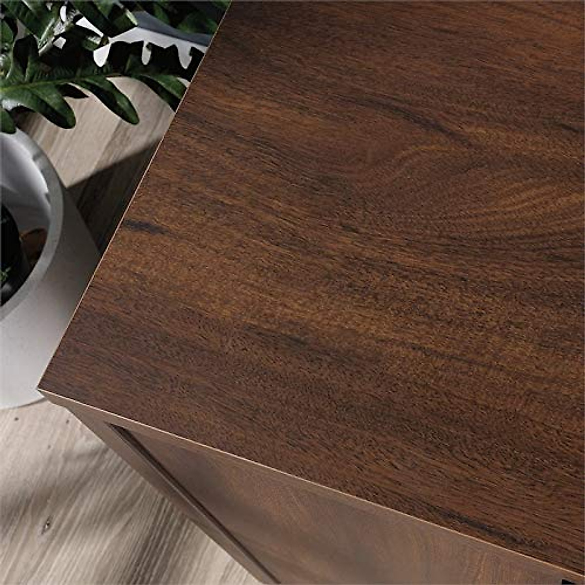 Sauder Englewood Engineered Wood Computer Desk in Spiced Mahogany