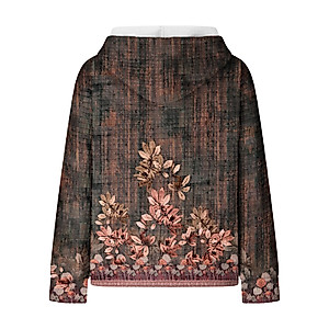 Womens Hoodies Long Sleeve Drawstring Shirt Waffle Solid Color Blouse Pumpkin Hoodie Waffle Hoodie Women Womens Thermal Tops Long Sleeve Sports Sweatshirts Oversized Fashion Tops with Pocket