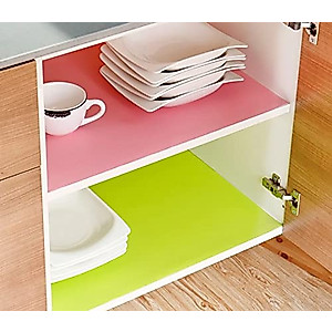 GUAGLL 4 PCS Kitchen Refrigerator Mats Multipurpose Pads for Home Shelves Cupboard Drawer