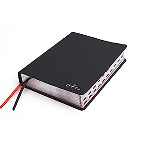 RVR 1960 Biblia de estudio Spurgeon, negro piel genuina con índice (Spanish Edition)