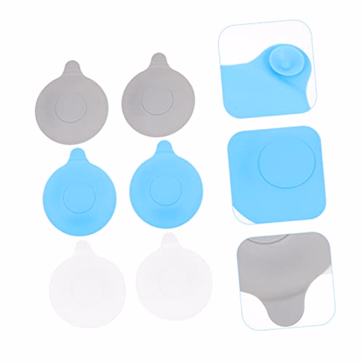 Veemoon 6pcs sink plug bathtub plug silicone sink strainer Kitchen Sink floor drain drain cover drain plug Waterproof plug Drain Stopper Bathtub Stoppers tub Leakproof