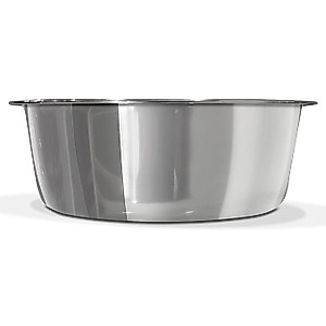 PetFusion Premium 304 Food Grade Stainless Steel Dog & Cat Bowls. Cat Bowls Shallow & Wide for Relief of Whisker Fatigue, 56-Ounce, Stainless