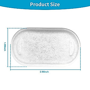 VinDox 16 Pack Replacement Filters for Cat Water Fountain Stainless Steel, 67oz/2L Adjustable Water Flow Pet Water Fountain, Super Quiet Dog Water Dispenser