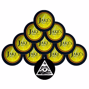 Jake's Mint Chew Kola 10 Cans with DC Crafts Nation Skin Can Cover - Illuminati