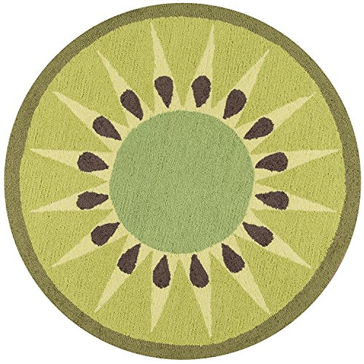 Novogratz by Momeni Cucina Kiwi Round Kitchen Mat 3' x 3' (CUCINCNA-2GRN300R)
