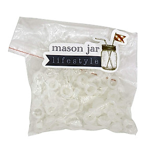 8mm Silicone Straw Hole Grommets with Plugs for Mason Jar Lids 40 PCs | Multipurpose Straw Hole Gromments with Attached Plug for Jar Lids with straw hole, Leak Proof & Airlock/ Airtight ( Pack of 40 )