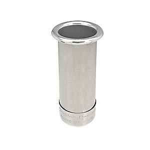 Docking Drawer 2.0" Canister for Hot Tools, Hair Dryer, Curling Iron, and Flat Iron Holder Tube RIng Capped Stainless Steel