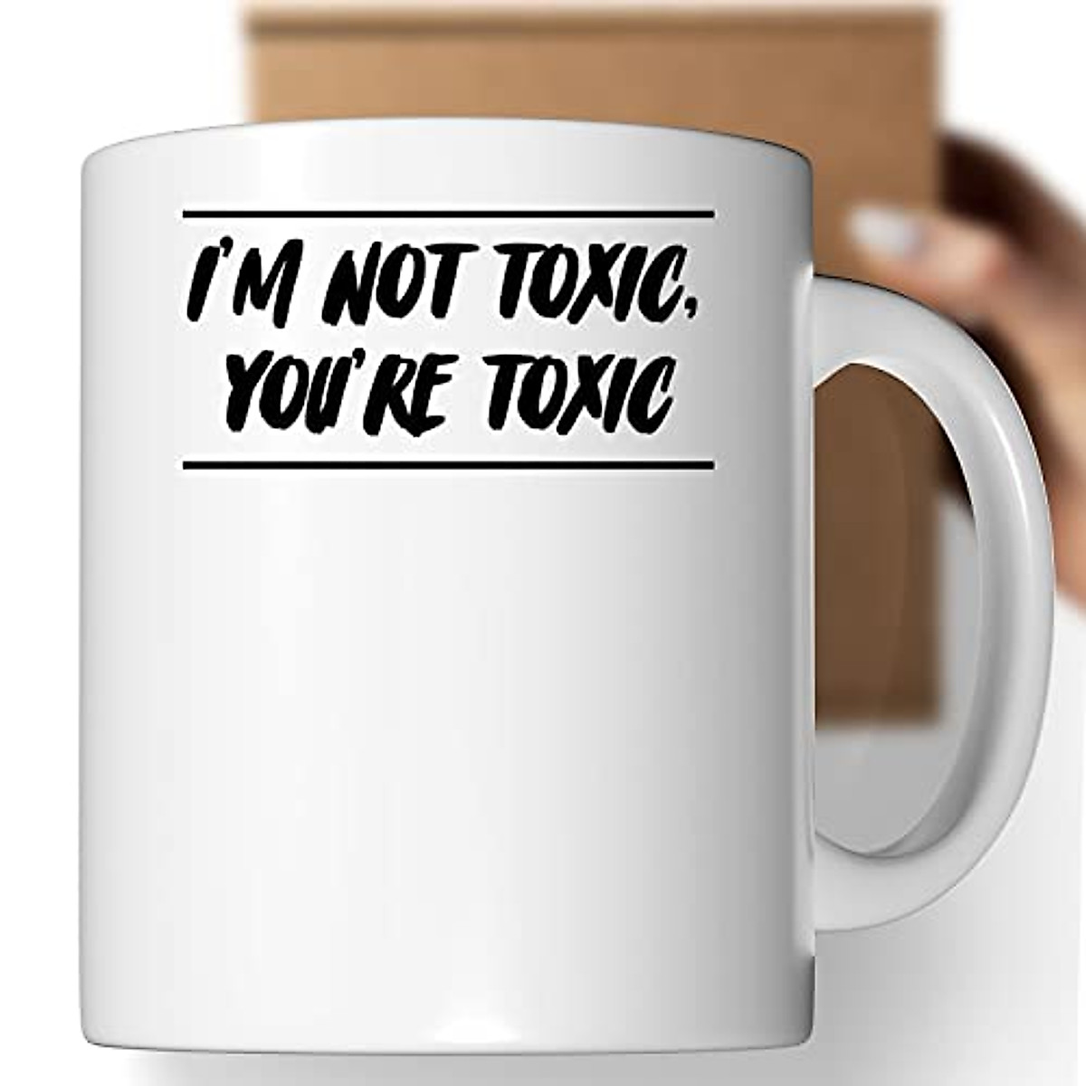 Coffee Mug I'm Not Toxic Funny Reading Funny Tea Christmas Stocking Stuffers 861006