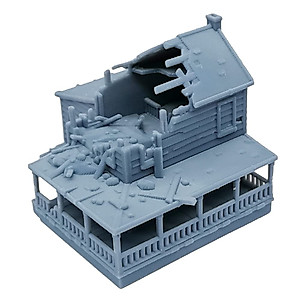Outland Models Railway Scenery Structure Damaged Country House 1:160 N Scale