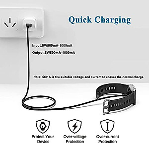 Charging Cable Compatible with Fitbit Ionic Charger, 3.3FT Replacement USB Charger Cable Cord Adapter for Ionic Smart Watch