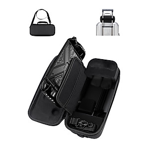 Updated Large Carrying Case for Steam Deck with Ultra-thickness Joystick Topcover,Travel Case with Removable Holder for Steam Deck Console & Accessories-Carry Case with Elastic Strap & Backpack Strap