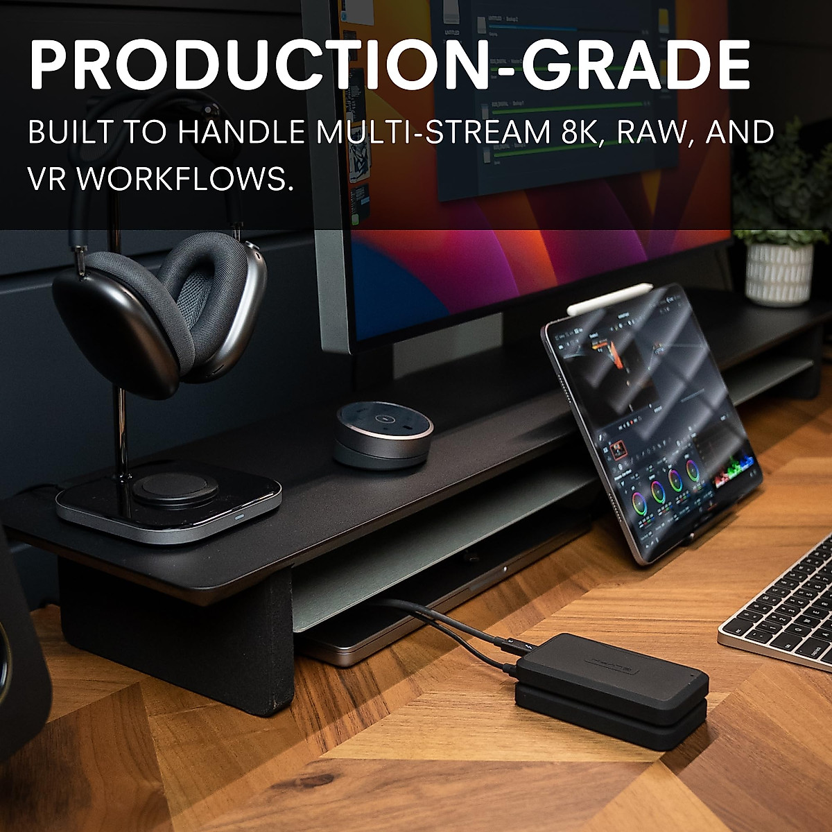 Glyph Production Technologies Atom Pro 2, External NVMe Solid State Drive (SSD), Thunderbolt 3 (8TB)