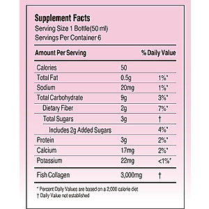 CJwellcare Innerb Glowshot Collagen (10.1fl oz, 6 Servings) - Low-Molecular-Weight Fish Collagen Shots for Elasticity, Hydration, Improved Skin, Hair & Nails. Liquid Marine Collagen 3,000mg.
