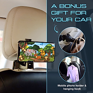 [2022] Car Seat Headrest Pillows for Sleeping and Resting Head Support & Neck Rest for Travel Kids & Adults Easy Installation 360° Adjustable Newest Combine Sturdy Version by Solveride