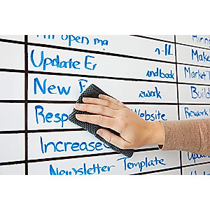 Post-it Flex Write Surface, Permanent Marker Wipes Away with Super-Hydrophilic Technology, 8 ft x 4 ft, White Dry Erase Whiteboard Film (FWS8X4)