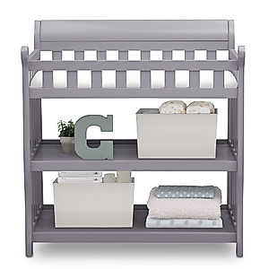 Delta Children Eclipse Changing Table with Changing Pad, Grey