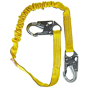 Miller by Honeywell 216WLS/4FTYL 4-Feet Manyard Shock-Absorbing Web Lanyard with 2 Locking Snap Hooks, Yellow