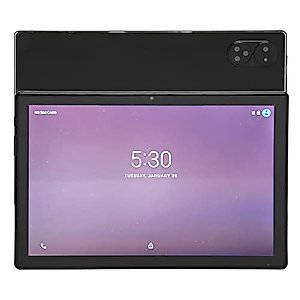 Zyyini P10 4G Calling Tablet for Android 11, 10 Inch 6GB RAM 256GB ROM Octa Core Processor WiFi Kids Tablets,Dual Camera 2 Card Slots 7000mAh,for Daily Entertainment and Travel(Black)
