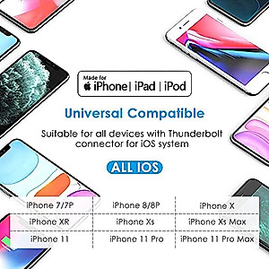 [Apple MFi Certified] Lightning to 3.5 mm Headphone Jack Adapter,esbeecables 3 Pack iPhone 3.5mm Earphones/Headphones Adapter,Audio Jack Aux Accessories Compatible with iPhone 12/11/XS/Max/X 8 7/iPad