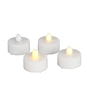 Gerson 4-Piece Set LED Tealight with Timer Feature