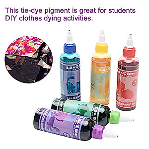 Textile Paints, Fabric DIY, Harmless Tie Dye Kit, Skin Safe Dye, Machine Washable Dyes, Clothing Accessories Decorating(Size:5 Set)