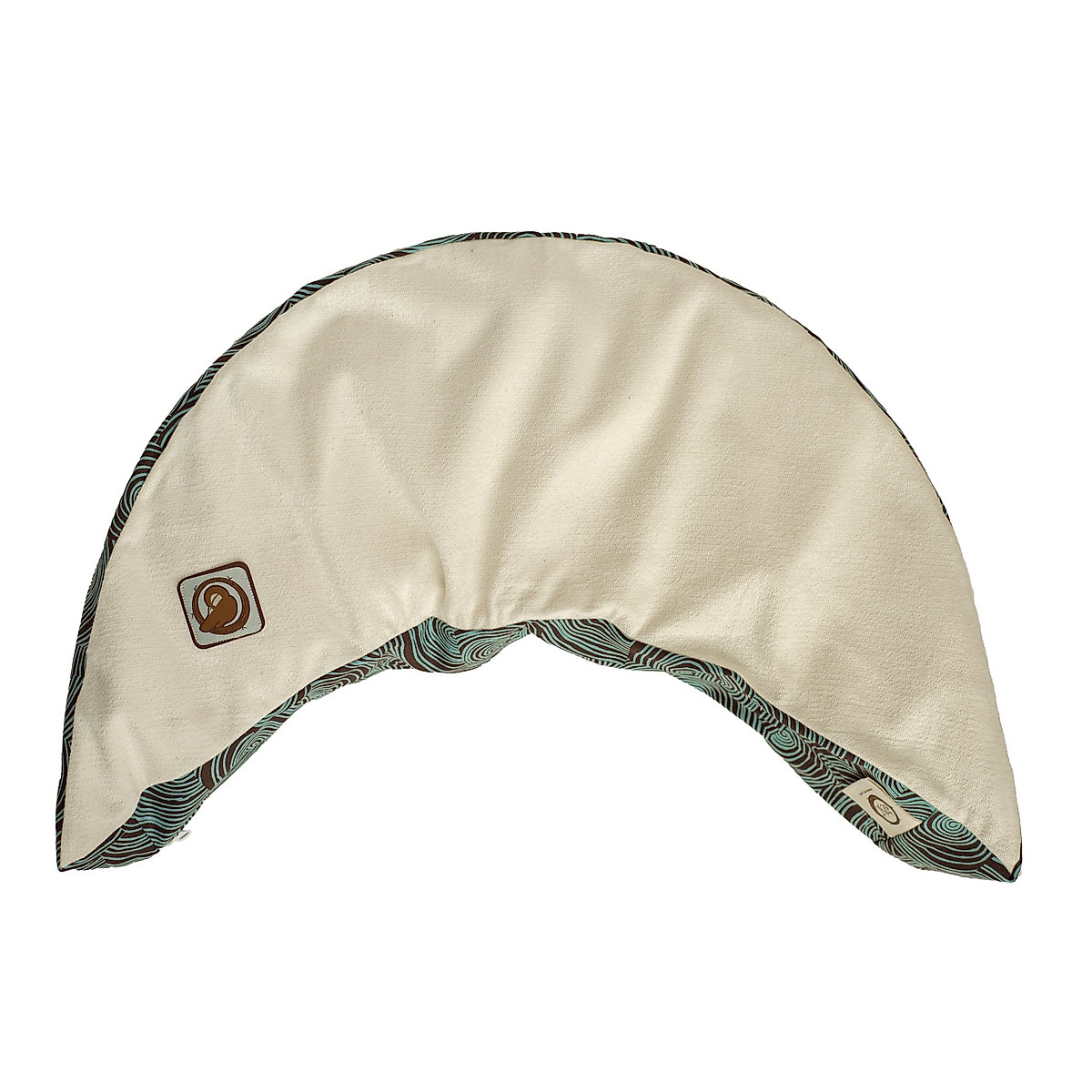 The Nesting Pillow- Organic Nursing Pillow with Washable Slipcover (Blue Truffles)