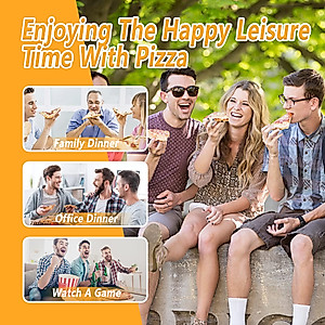 MS WGO Pizza Cutter Rocker Knife Pizza Slicer Kitchen Tools, Stainless Steel Large Pizza Cutter Wheel With Plastic Cover Baking Tools Accessories,Dishwasher Safe