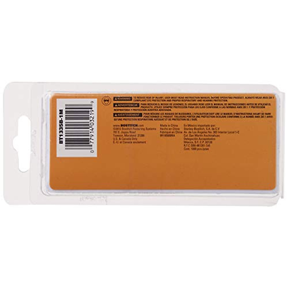 BOSTITCH 18 Gauge Brad Nails, 1-3/8-Inch, 1000 per Box (BT1335B-1M)