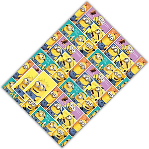 Danilo Despicable Me Wrapping Paper, Despicable Me Gift Wrap 2 Sheets Of Gift Wrap And 2 Gift Tags