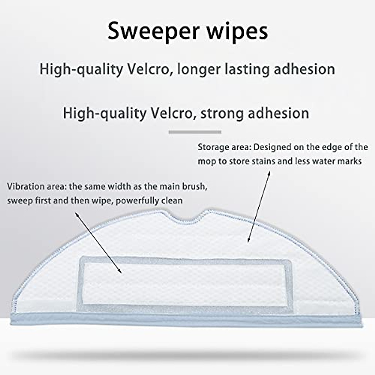 Vacuum Mop Replacement Pad for Roborock T7S T7S S7 Plus Reusable Hard Floor Robot Cleaner Cloth, Lenmu Mica Microfiber Soft Pad 4 Pack