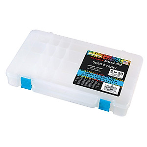 The Beadery Bead Keeper Storage Container, clear
