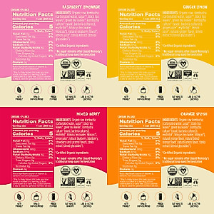 Remedy Kombucha Tea Organic Drink - Sugar Free, Keto, Vegan & Gluten Free - Sparkling Live Cultured, Long-Age Brewed Beverage - 4 Flavor Variety Pack - 8.5 Fl Oz Can, 24-Pack