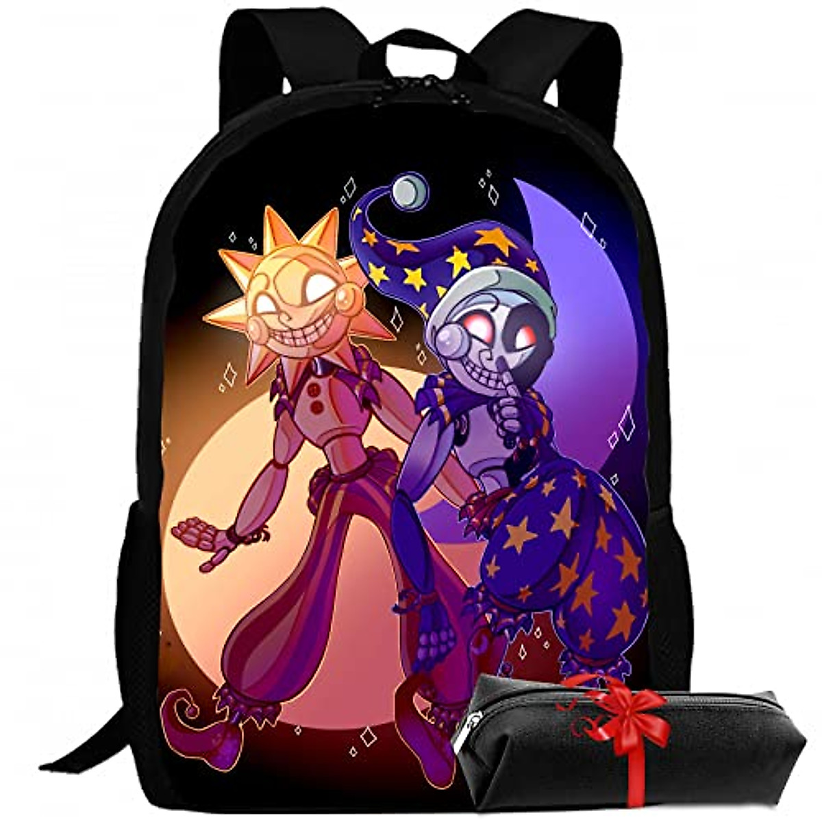 Aojuikow Cartoon Game Backpack Large Capacity Laptop Backpack Casual Travel Sports Bag with Pencil Case-8