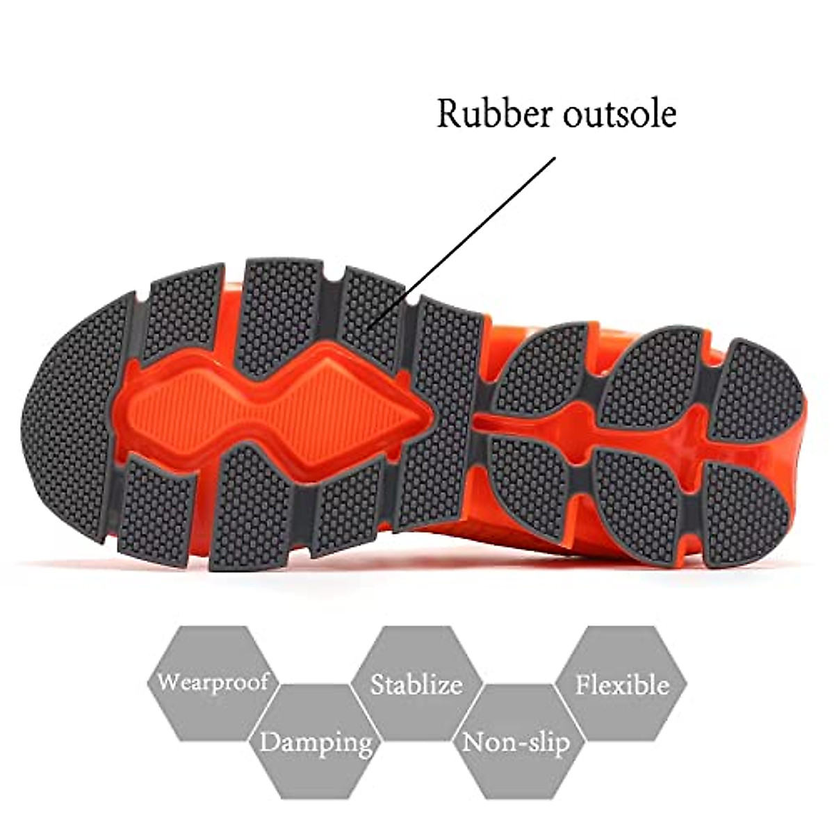 Women's Running Shoes Breathable Mesh Walking Shoes Slip on Tennis Sneakers Fashion Non Slip Work Sport Gym Cross Trainer Orange