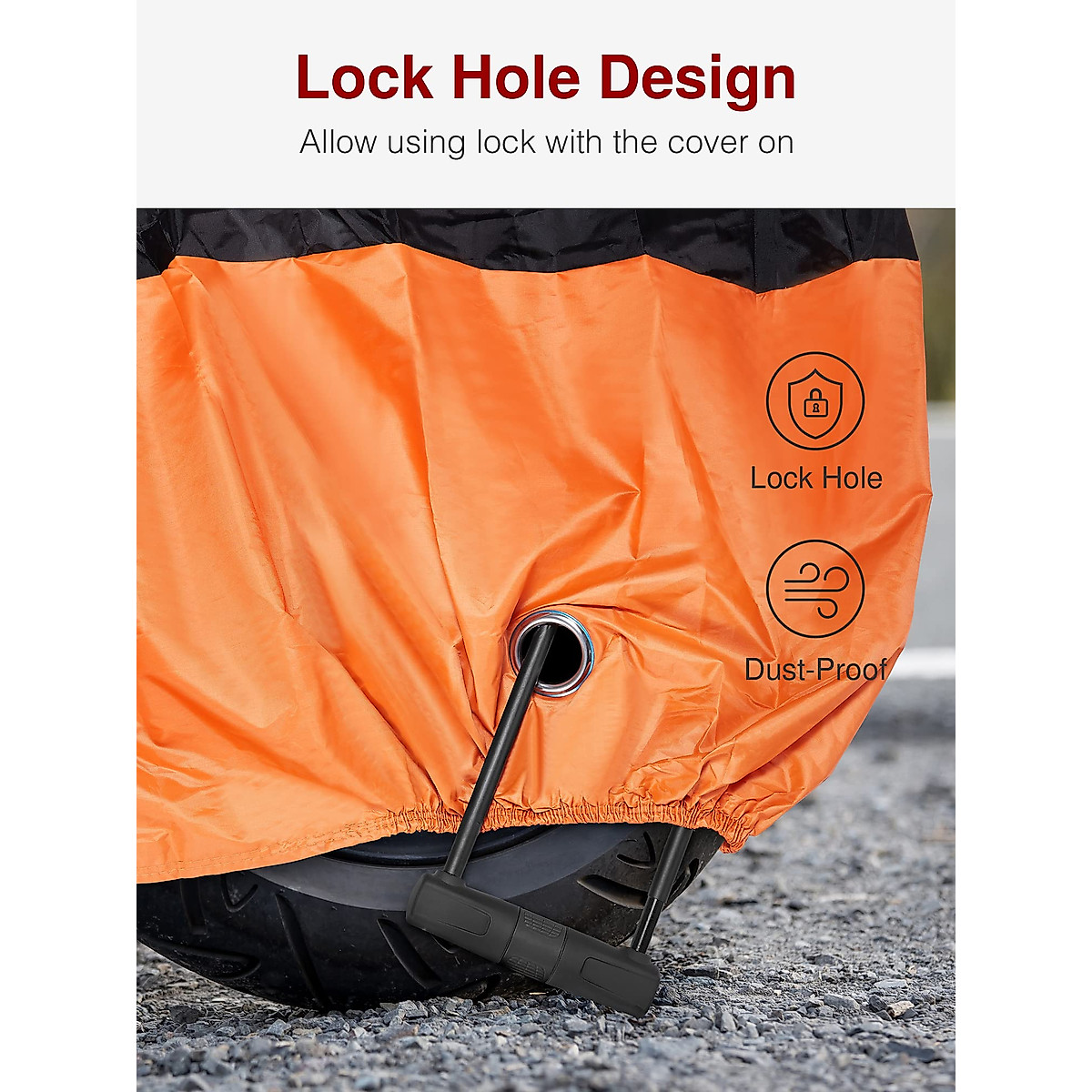 Puroma Motorcycle Cover, 105'' XXX-Large Heavy Duty Motorcycle Cover Waterproof Outdoor Indoor Scooter Shelter Protection with 4 Reflective Strips for Harley Davidson, Honda, Suzuki, Kawasaki, Yamaha