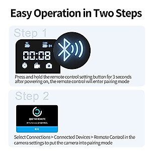 Remote Control for GoPro, TELESIN Magnetic Wireless Remote Controller with LCD Display Wrist Strap for Go Pro Max GoPro Mini Hero 11 10 9 8 Riding Bike Motorcycle Cycling Selfie Hiking Accessories