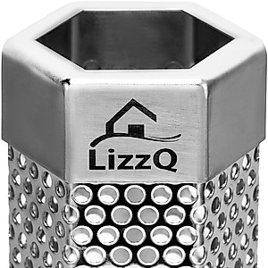 LIZZQ Premium Pellet Smoker Tube 12 inches - 5 Hours of Billowing Smoke - for Any Grill or Smoker, Hot or Cold Smoking - An Easy and Safe Way to Provide Smoking - Free eBook Grilling Ideas and Recipes