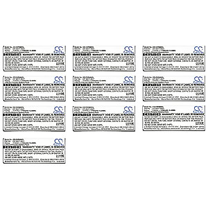 Xsplendor (10-Pack) Battery for Cisco 8800 PN 74-102376-01, CP-BATT-8821, GP-S10-374192-010H 1700mAh 10 Batteries