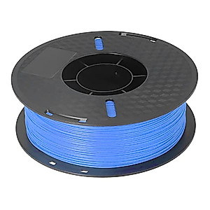 Gaeirt 3D Printer Roll Filament, Smokeless Plastic Shell 1kg Spool 1.75mm PLA Print Filament High Accuracy for Industrial Devices(Blue)