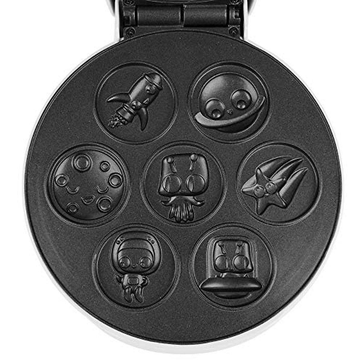 Out of This World Kid's Waffle Maker - Make 7 Galactic Pancake Astronauts, Moons, Stars & More in Minutes- Electric Non Stick Waffler- Fun Space Themed Science Iron- Must-Have Holiday or Anytime Gift
