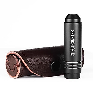 Handheld Spectroscope, Gemological Grating Diffraction Spectroscope, Eyepiece 5nm, Objective Lens 4nm, for Quick Gemstone Identification