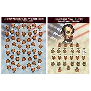 Lincoln Wheat and Memorial Penny Collections 1934-1958 and 1959-2008 Certificate of Authenticity