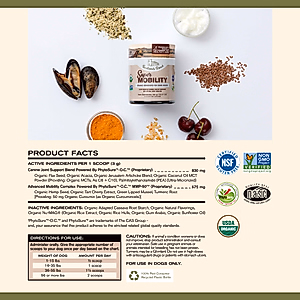 BADLANDS RANCH Superfood Complete, Air-Dried Adult Dog Food, 24 Ounce Lamb & Venison and Super Mobility Organic Supplement 90 Grams, 30 scoopsd Complete