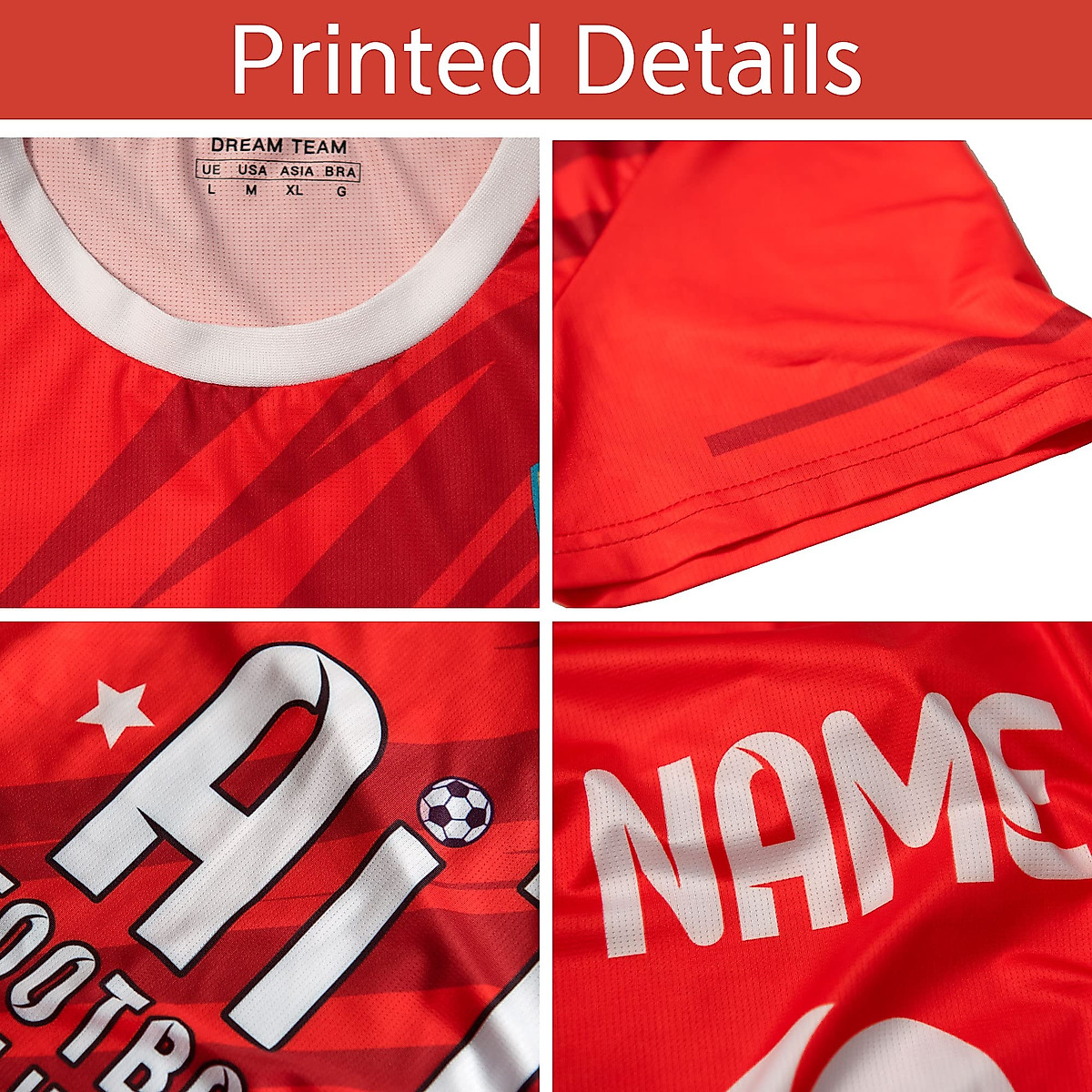 Custom Soccer Jersey Name Number Sports Team Training Uniform Personalized Football Jerseys for Men Women Kids