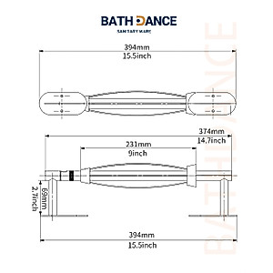 BATHDANCE Paper Towel Holder Under Cabinet, Single Hand Operable Roll Holder with Damping Effect,No Drilling or Wall Mounted SUS304 Stainless Steel for Kitchen Bathroom (Sliver)
