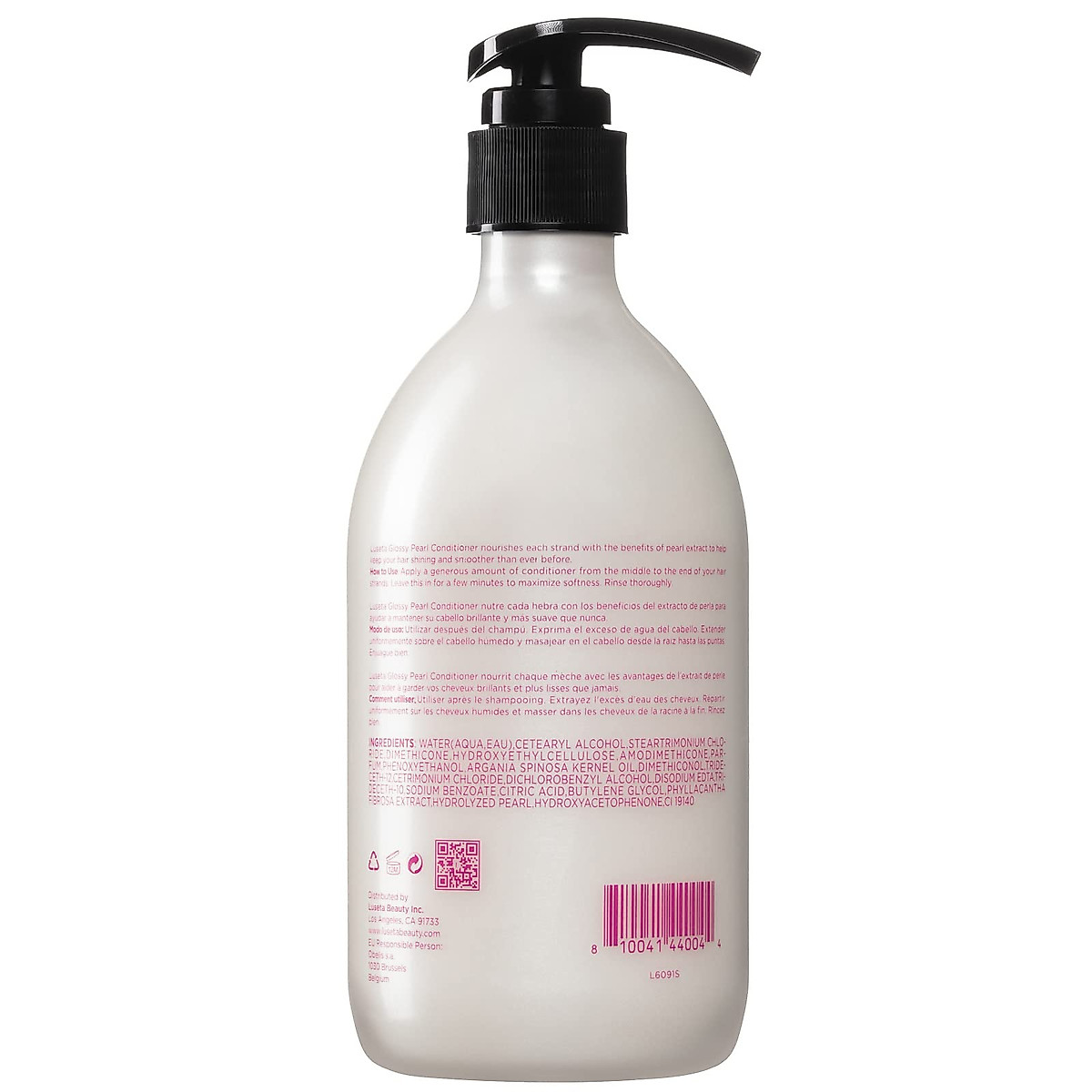 Luseta Glossy Pearl Conditioner for Smoothing and Nourishing Frizzy, Deep Moisturizing Conditioner with Pearl Extract, Awakening shine for Dull hair 16.9 fl.oz.