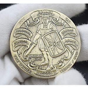 Put On The Whole Armor of God Coin Souvenir Commemorative Coins Bronze Collection