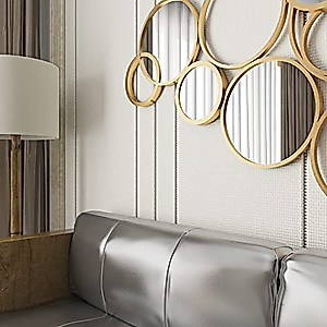 FunStick Flexible Mirror Stickers Wall Stickers 12"x78.8" Self Adhesive Non Glass Safety Mirror Stickers Reflective Peel and Stick Mirror Paper Roll for Crafts Fun House Party Mirror Wall Decor PET