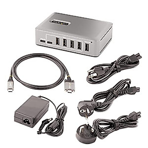 StarTech.com 10-Port USB-C Hub - 8x USB-A/2x USB-C - Self-Powered w/65W Power Supply - USB 3.1 10Gbps - Desktop/Laptop USB Hub w/USB-IF Certified 3ft Locking Cable, USB C Splitter (10G8A2CS-USB-C-HUB)
