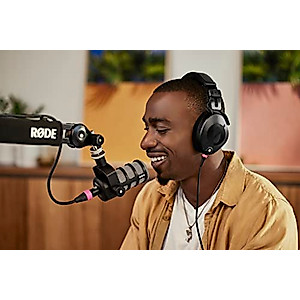 RØDE NTH-100 Professional Over-ear Headphones For Content Creation, Music Production, Mixing and Audio Editing, Podcasting, Location Recording,Black